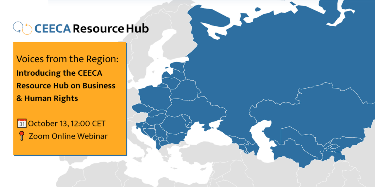 Voices from the Region: Introducing the CEECA Resource Hub on Business ...